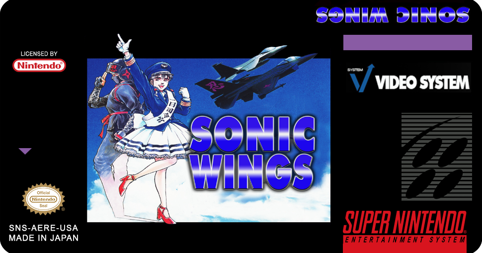 Super Nintendo Labels: Sonic Wings (EUA)