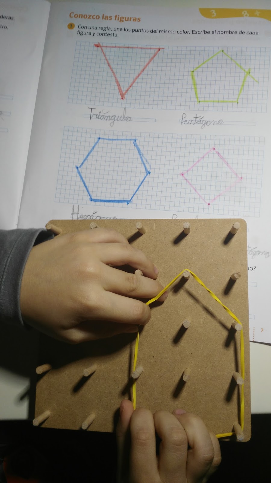 CRECIENDO FELICES: EL GEOPLANO
