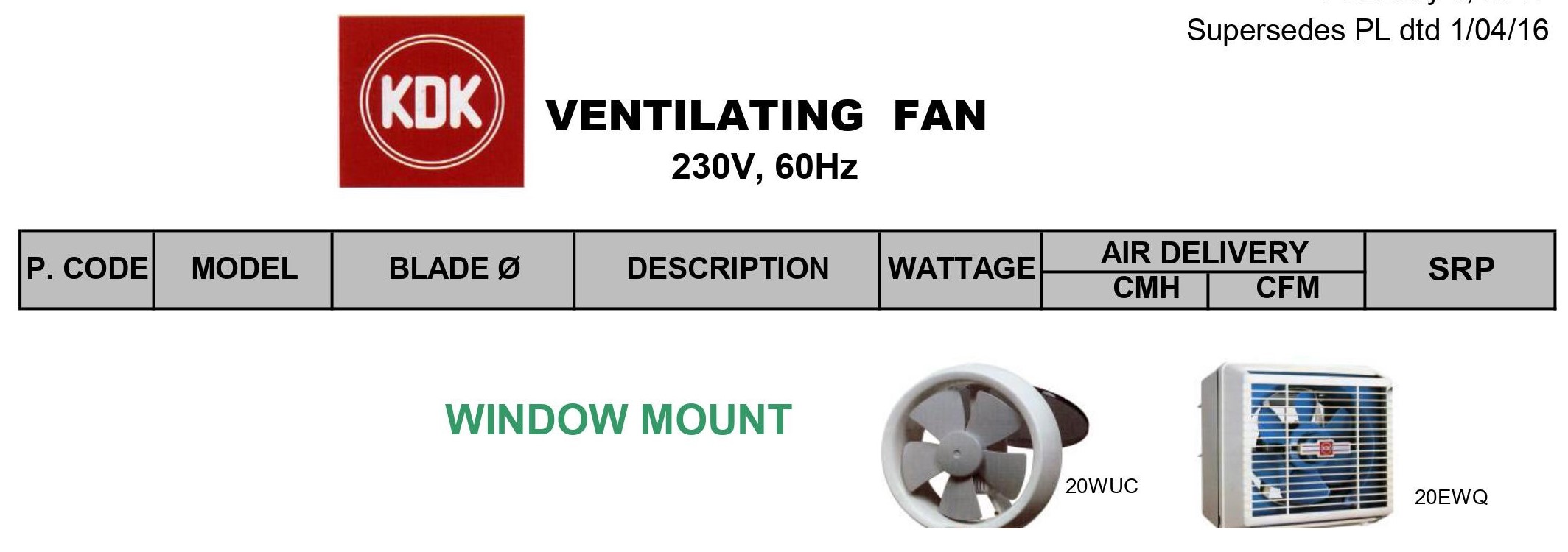 MaximaxSystems.com: KDK VENTILATING FANS