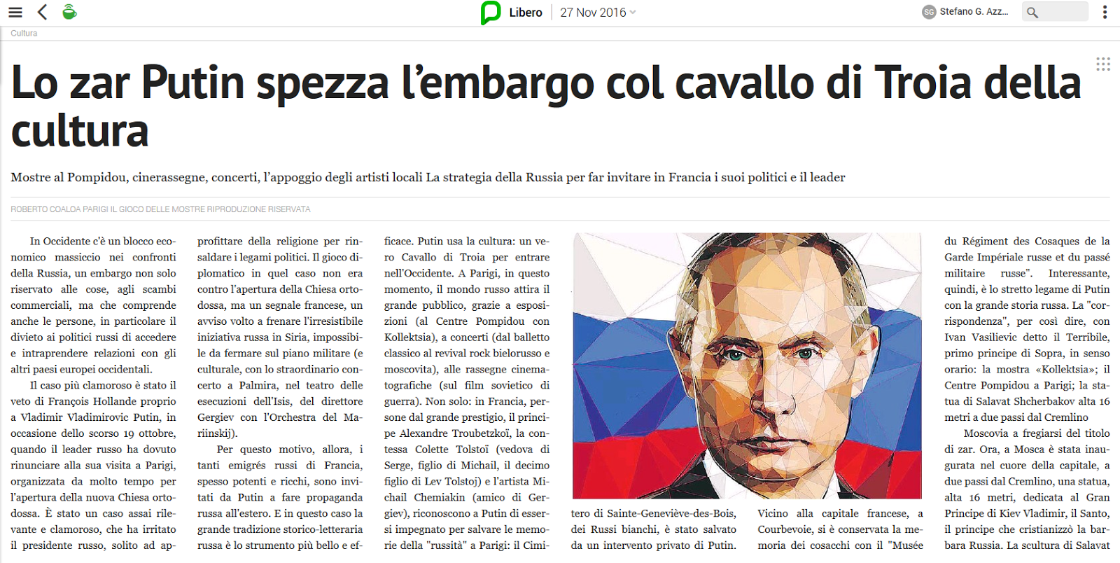 materialismo storico: Volodja invita al dialogo con la Russia ma anche ...