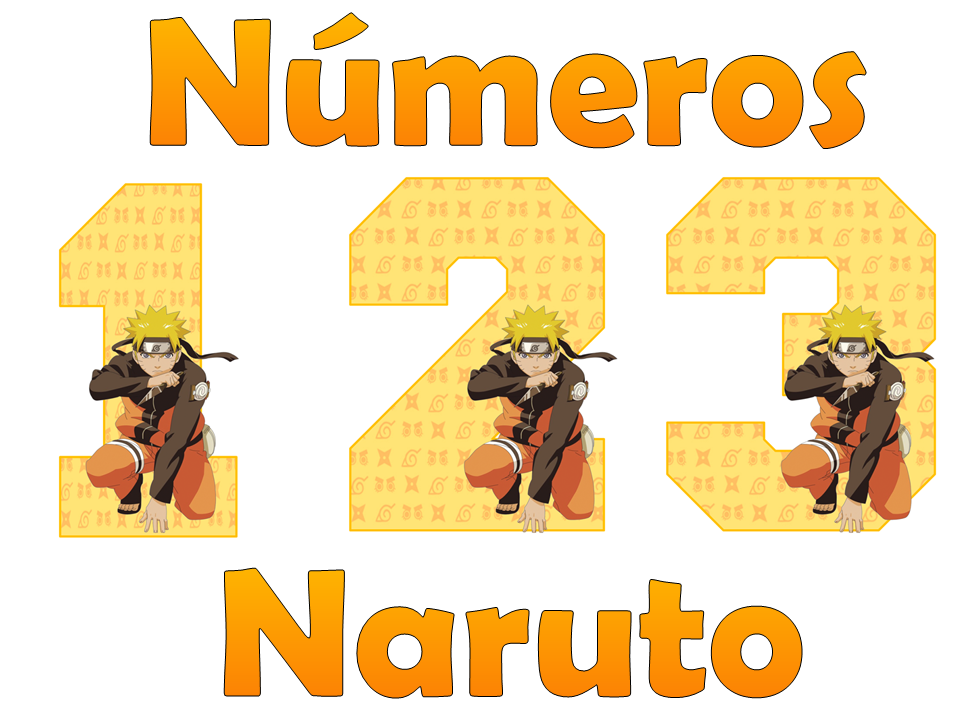 Kits imprimibles gratis : Números Naruto
