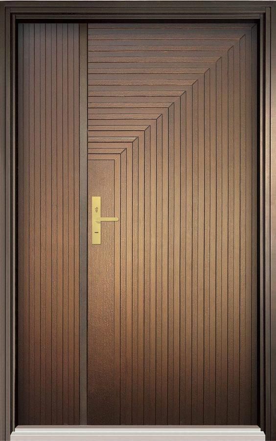 Stunning Solid Dark Brown Wood Door Designs – Engindaily