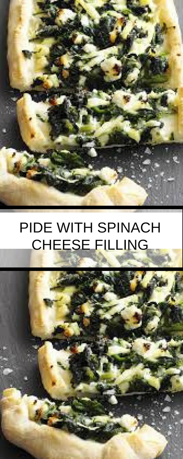 PIDE WITH SPINACH CHEESE FILLING | Home Delicious Recipe