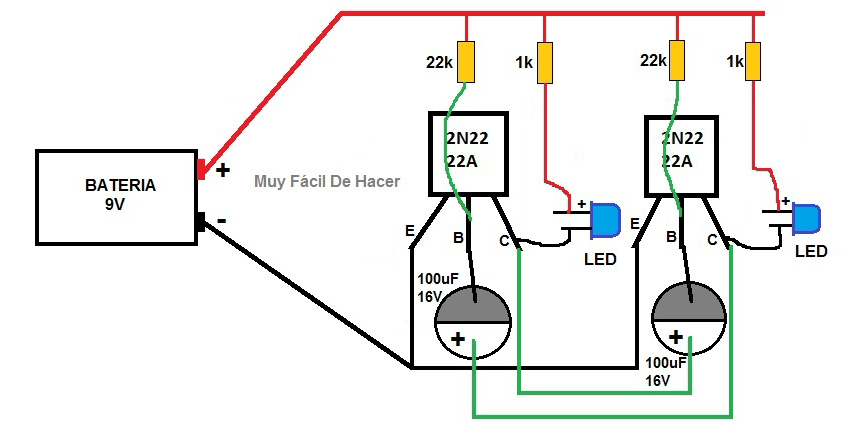 CIRCUITO CON LEDS INTERMITENTE ~ M.A.S.E - PERU