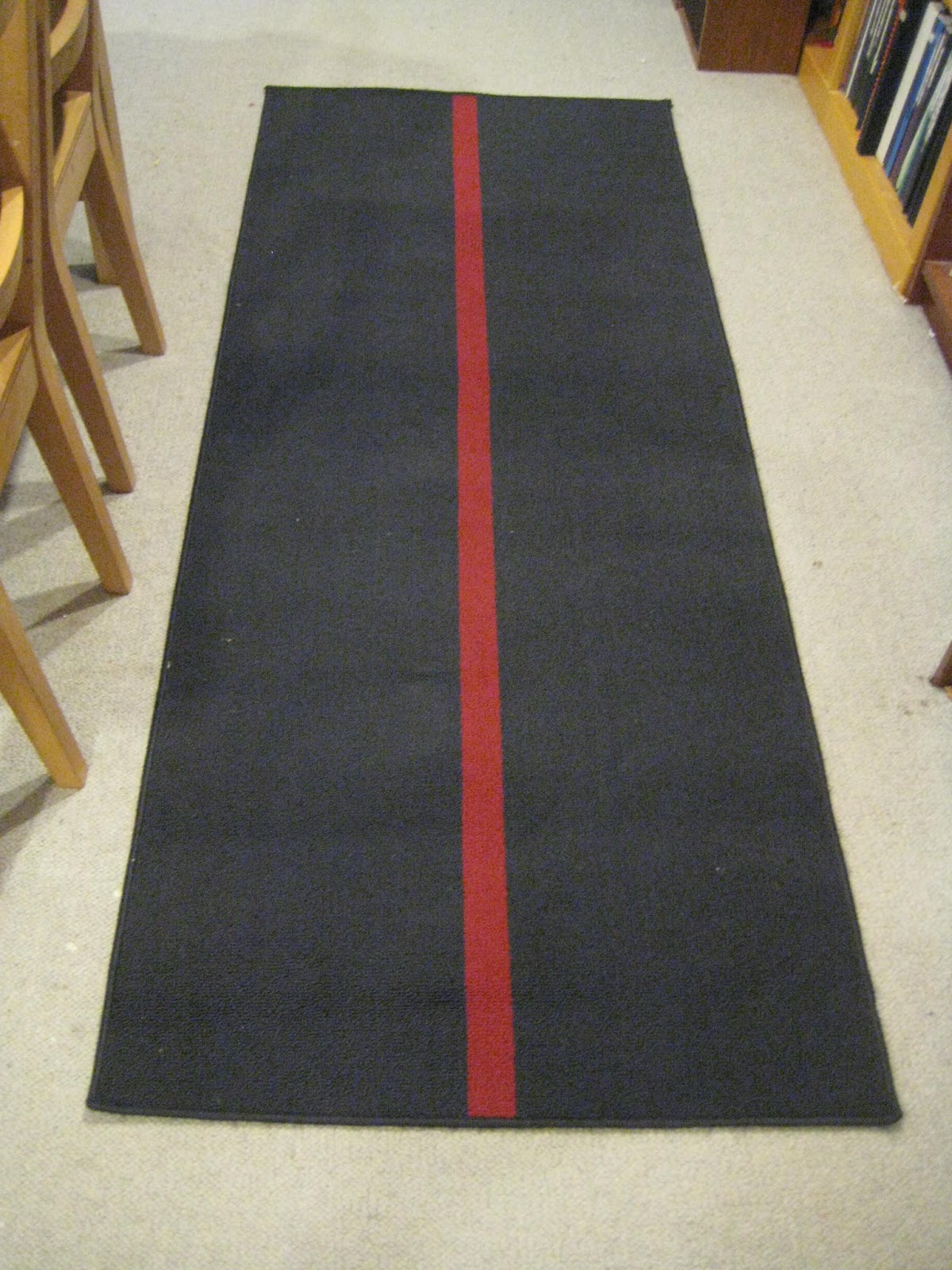 The Gift-like Exchange: Home stuff - Black IKEA runner rug with red ...