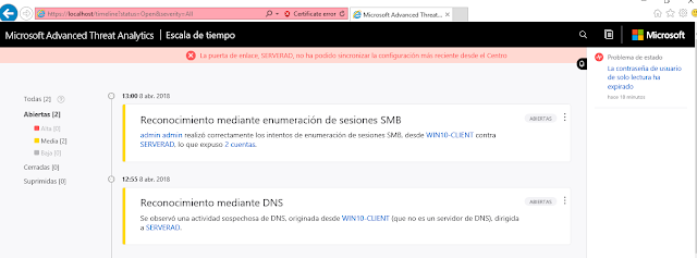 Seguridad de la Información: Microsoft ATA - Advanced Threat Analytics