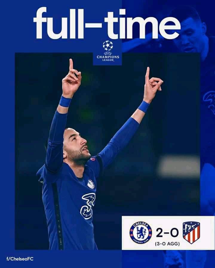 MAX SPORTS: CHELSEA BEAT ATLETICO MADRID 2-0 | 3-0 AGG