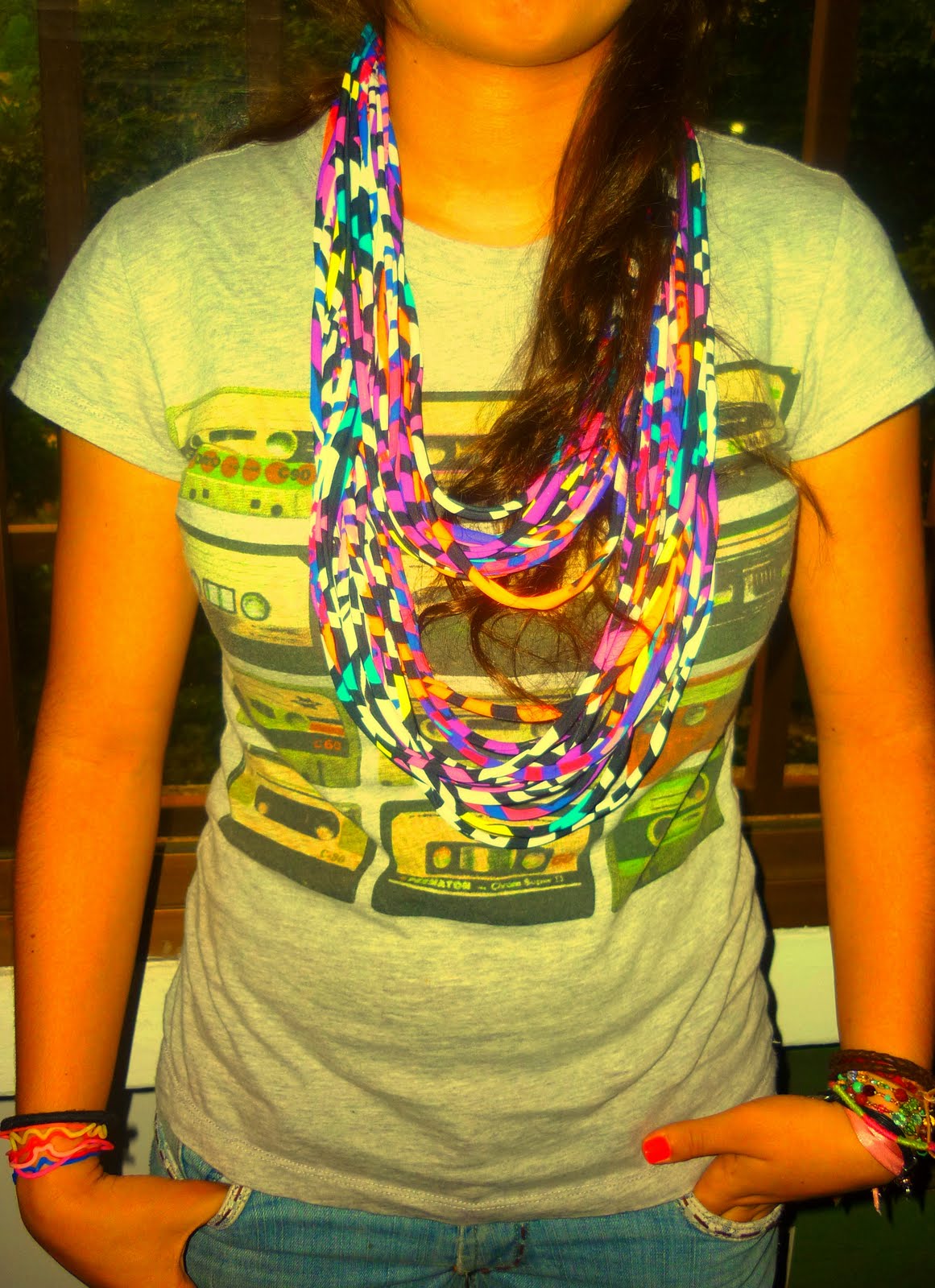 Como hacer collares de tela paso a paso - Imagui