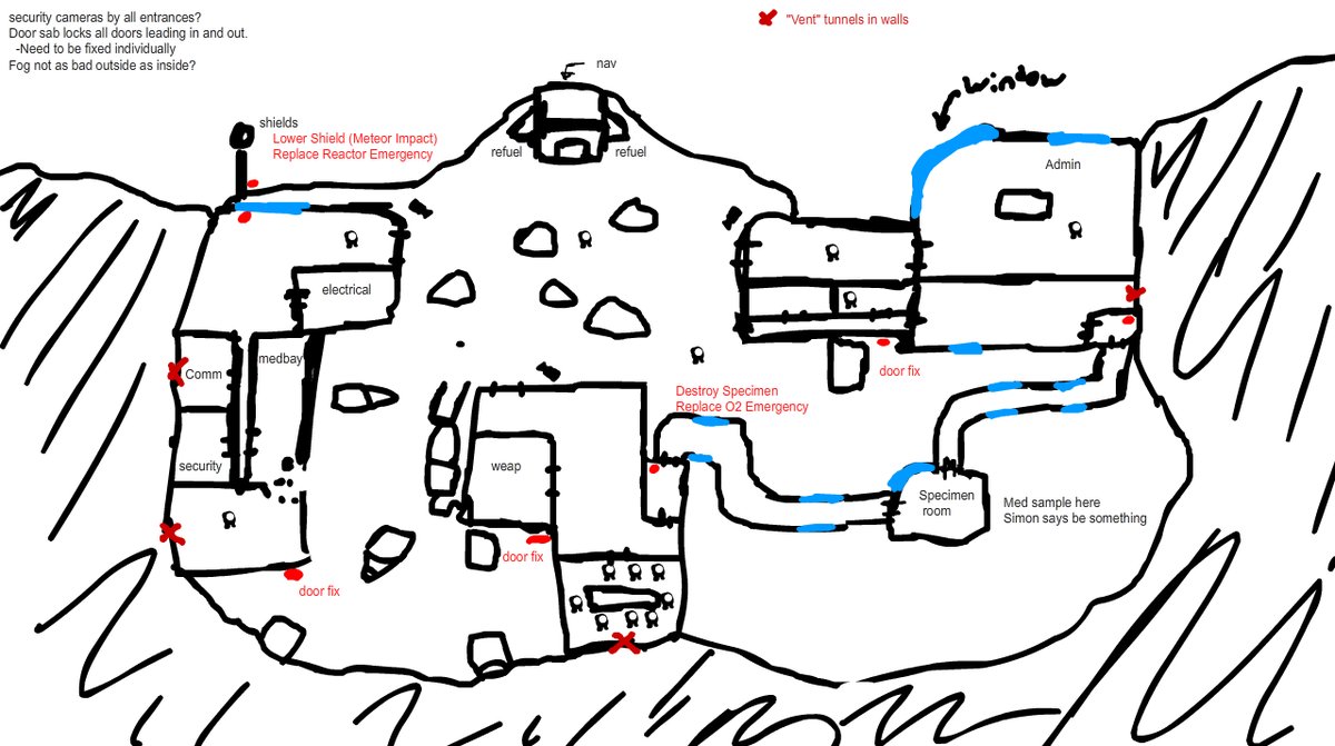 Among Us: The Secrets of Polus, the discarded trap doors in the wall