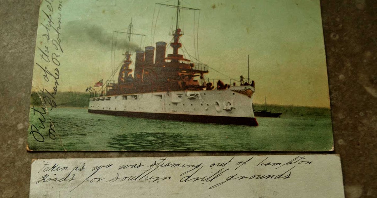 Saturdays Vintage Finds: Pre-WWI Navy Postcards -- One Man's Story
