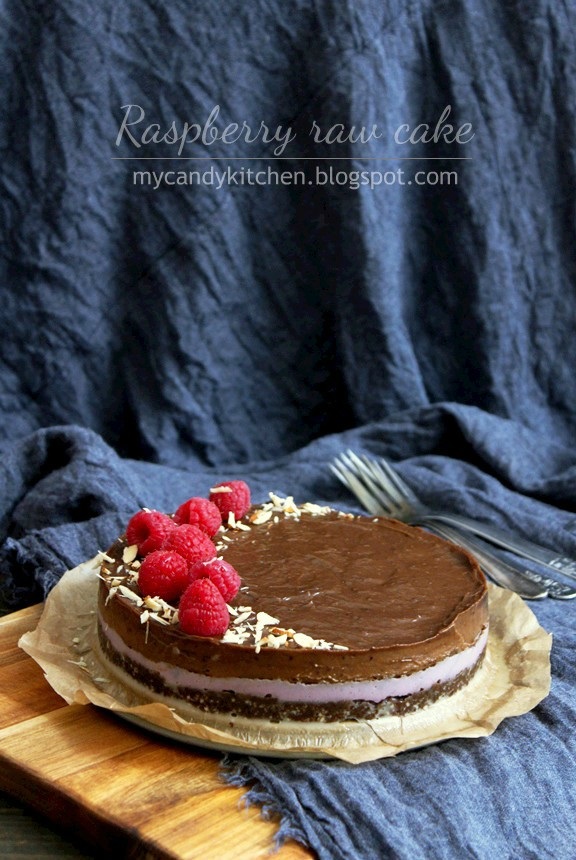 Сурова торта с малини / Raspberry raw cake | my candy kitchen