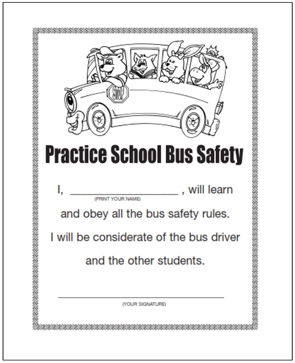 Bus Safety Coloring Pages - Coloring Pages