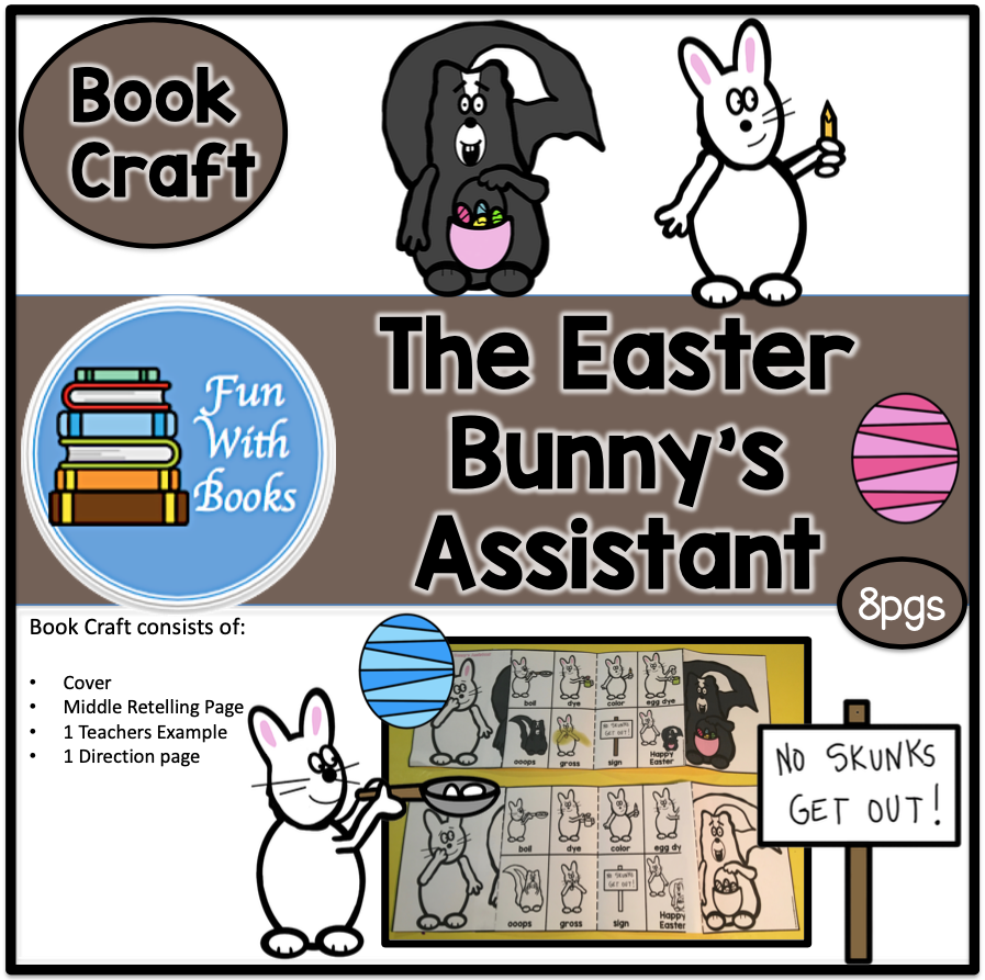 THE EASTER BUNNY'S ASSISTANT BOOK CRAFT ~ Book Units by Lynn