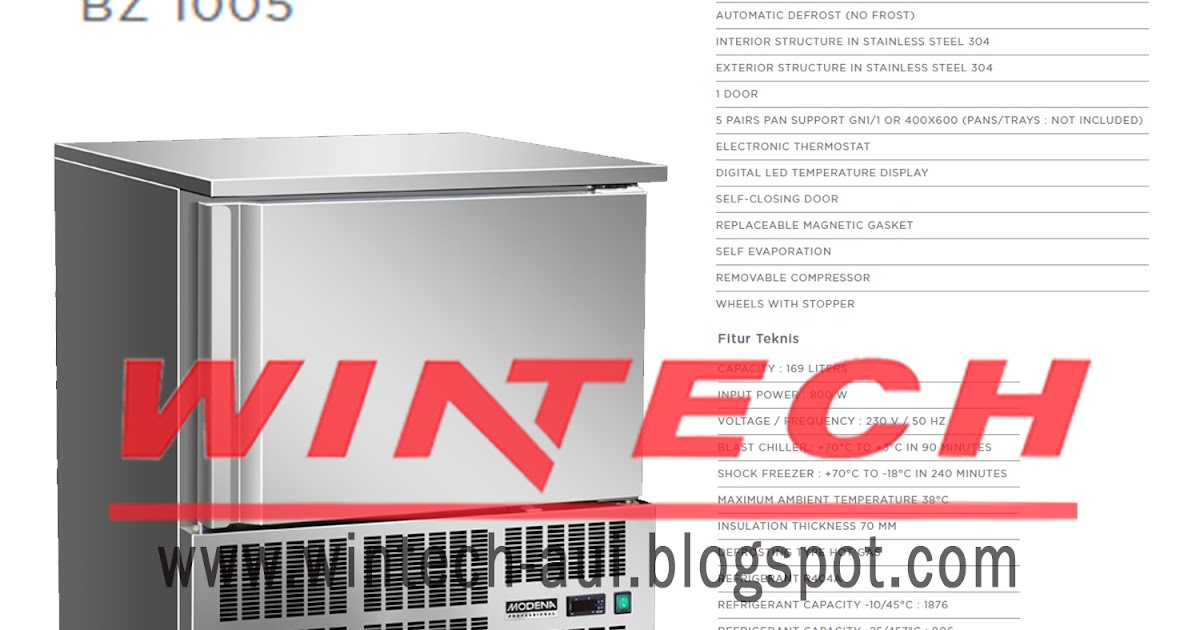 STAINLESS STEEL BLAST CHILLER AND SHOCK FREEZER / MESIN PENURUN SUHU ...