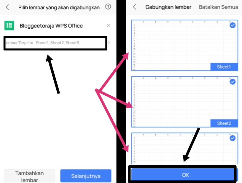 Cara Mengatur Sheet di Spreadsheet WPS Office - Blogger Toraja