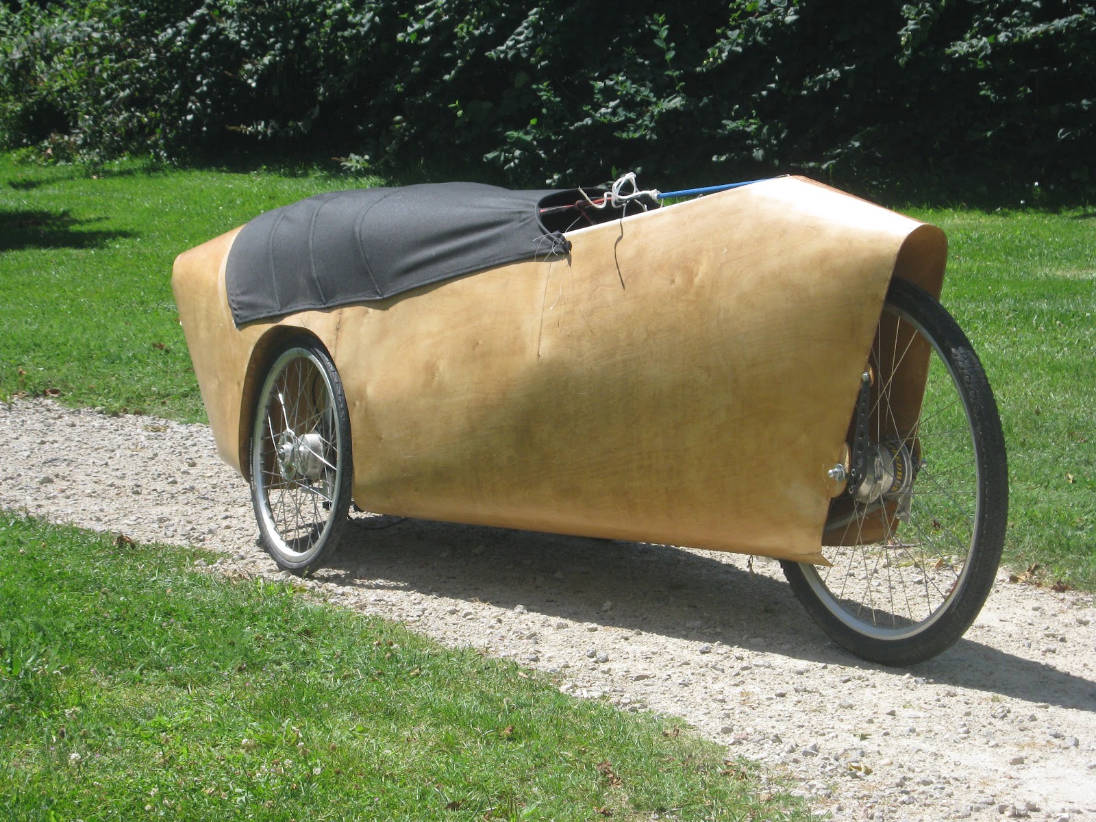 plywood velomobile: The plywood velomobile design