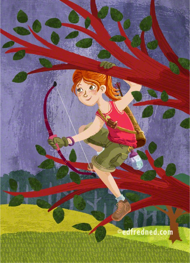 edfredned's sketch blog: Hunting Girl Book Cover