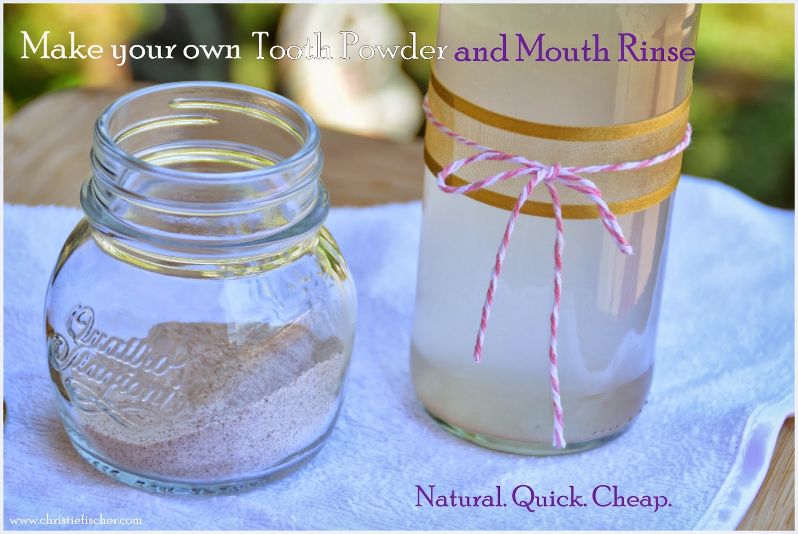 Christie Fischer : BEAUTY: Tooth Powder & Mouth Rinse