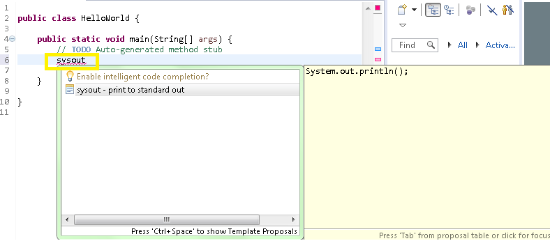 “Hello World!”- My First Java Program in Eclipse. – User friendly Tech help