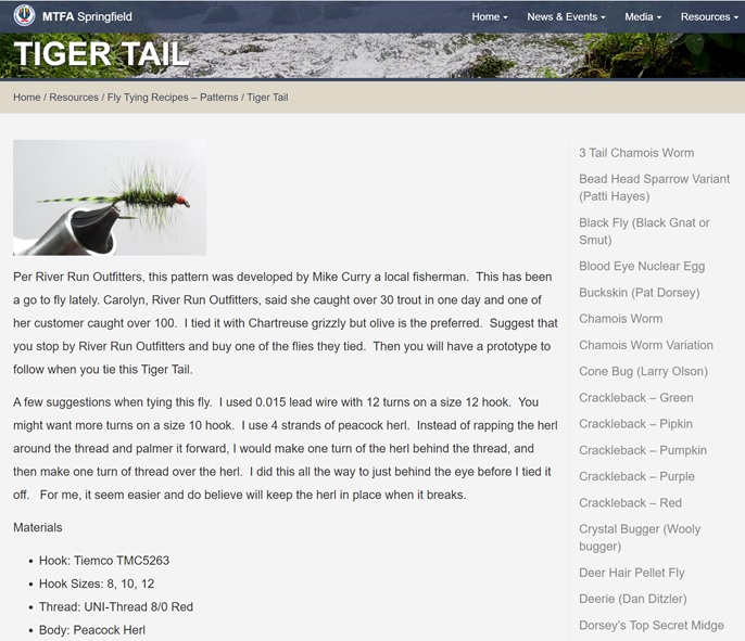 The Show Me Fly Guy: Tying the Tiger Tail