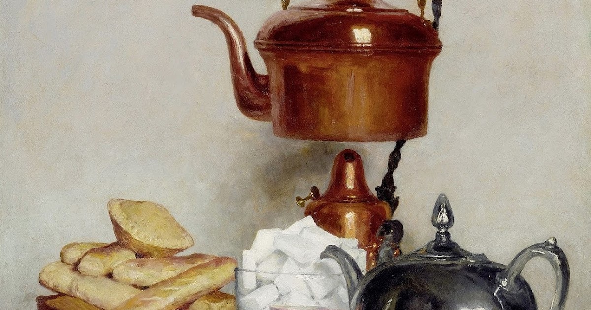 Enjoy some Damn Fine Art : Albert Anker. Still life - Tea service ...