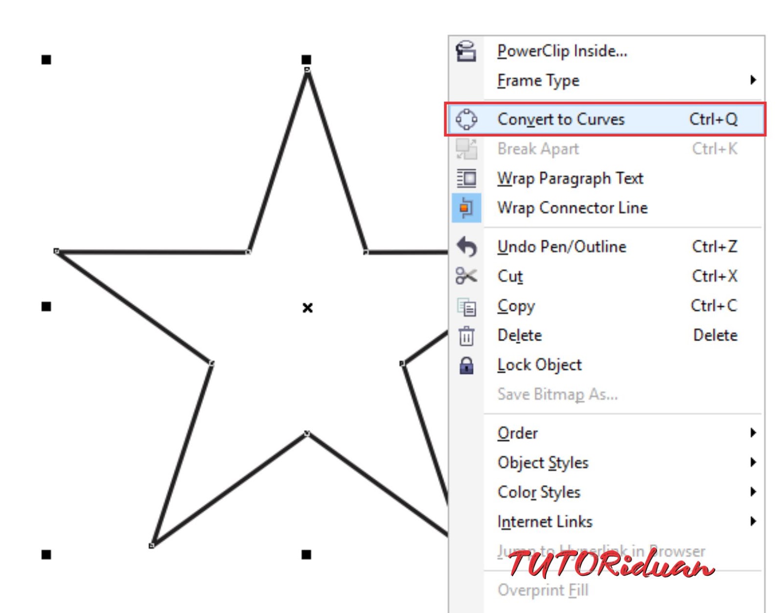 Cara Membuat Sudut Tumpul MUDAH dan CEPAT dengan CorelDRAW - TUTORiduan.com