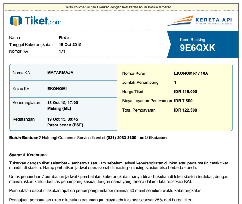 Catatan kecil : How to travel by rail in Indonesia