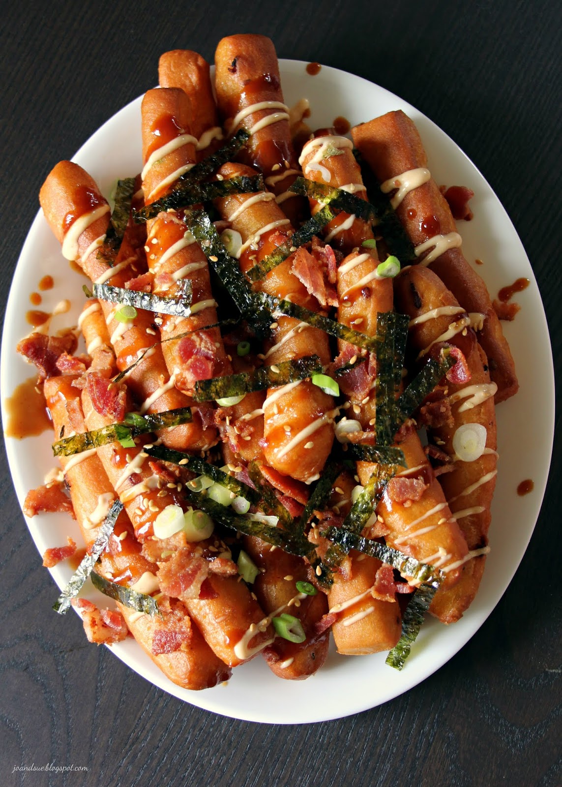 Jo and Sue: Loaded Savory Donut Sushi Fries (AKA: Quarantine Fries)
