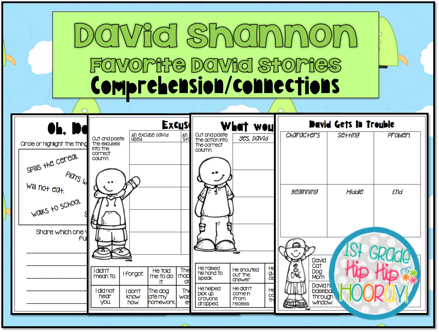 1st Grade Hip Hip Hooray!: Favorite David stories with author ...