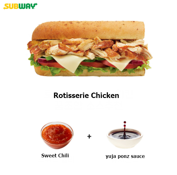 Best Combination of 8 Popular subway sandwich in korea / sandwich Type ...