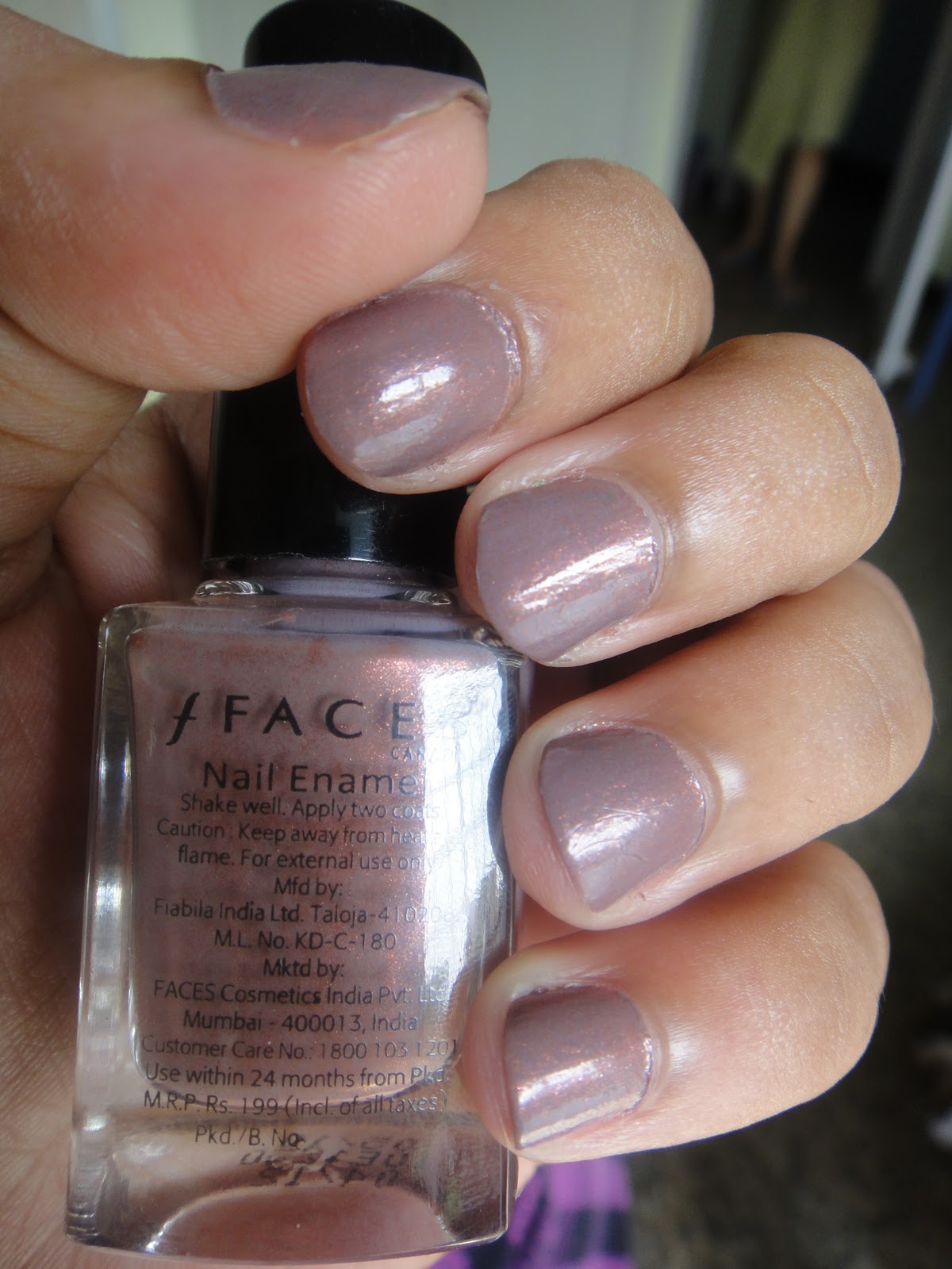 thePURPLEspirit: Faces nail enamel in shade 15 "Shimmer Puce": Review ...