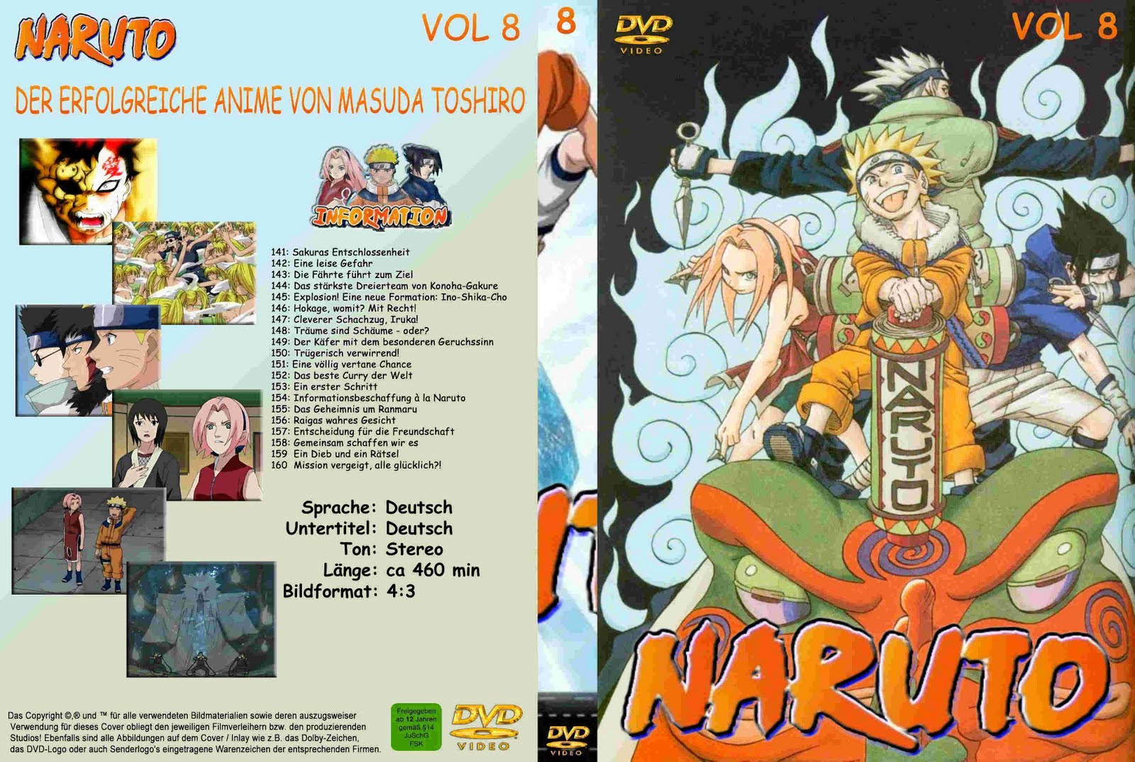 Cover Animes: Naruto DVD Collection: Vol.8 German