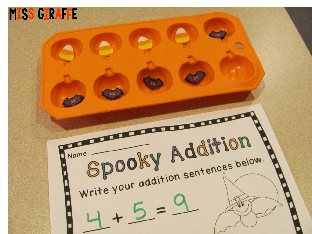Miss Giraffe's Class: Halloween Math Ideas