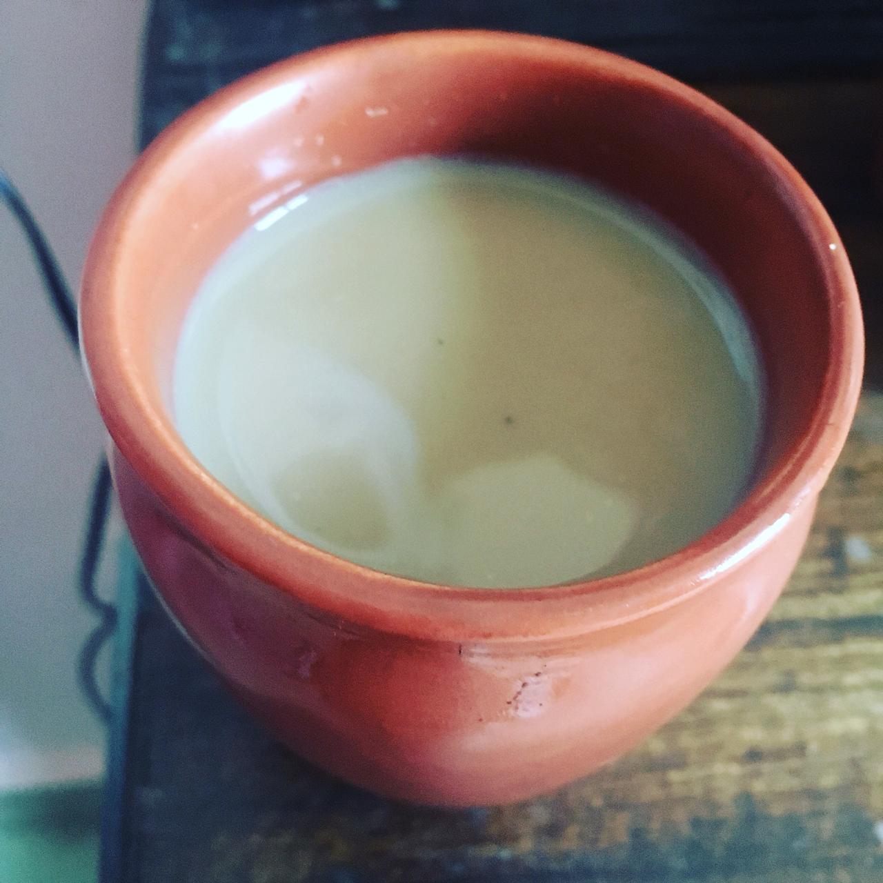 My morning with salty tea