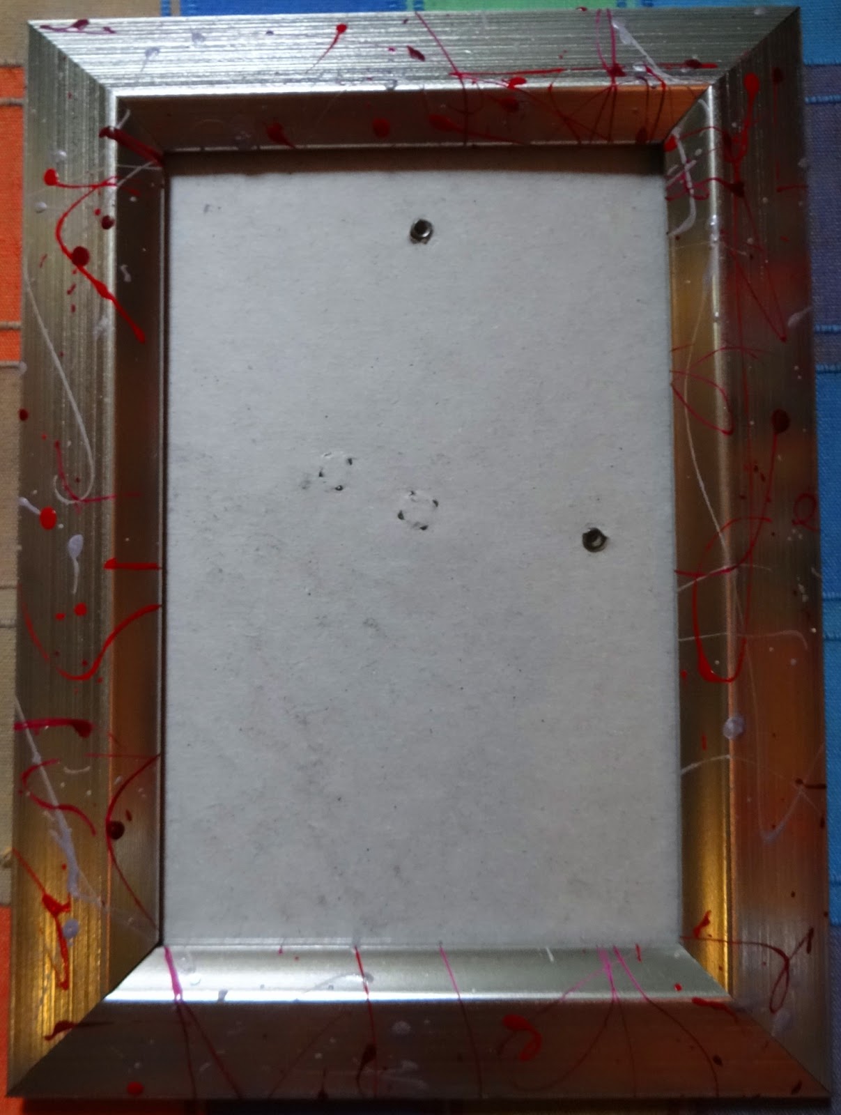 Amber's Craft a Week Blog: Nail Polish Splattered Picture Frame