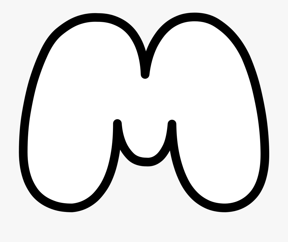 The Letter M In Bubble Letters - Formal Letter