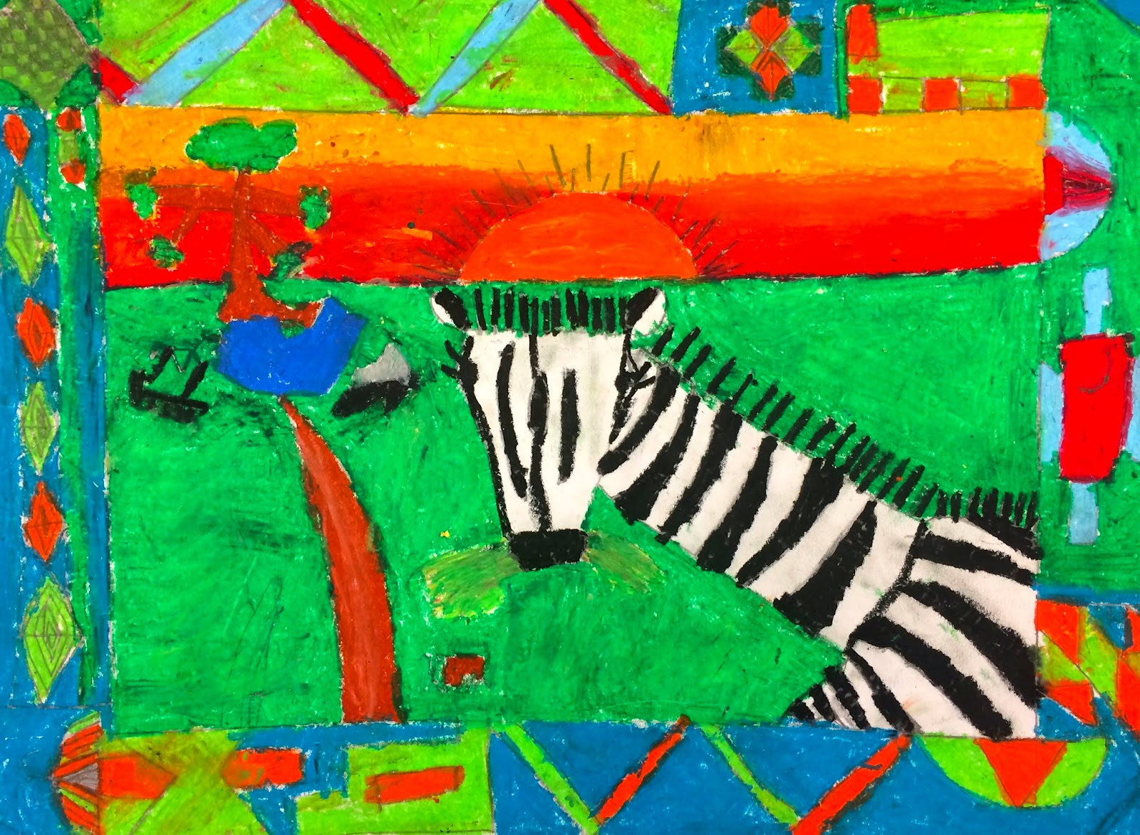 Art. Eat. Tie Dye. Repeat.: 5th Grade African Animals
