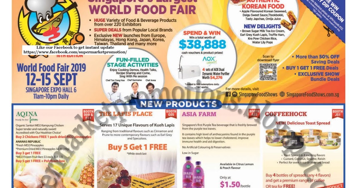 World Food Fair 2019 12 - 15 September 2019 ~ Supermarket Promotions
