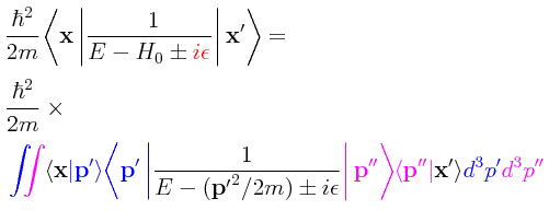 La Mecánica Cuántica: La ecuación Lippmann-Schwinger