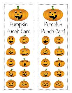 Heather's Show and Tell: Behavior Pumpkin Punch Cards FREEBIE