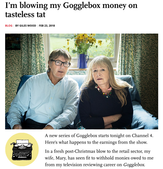 MAKING A MARK: Who knew Giles from Gogglebox was an artist?