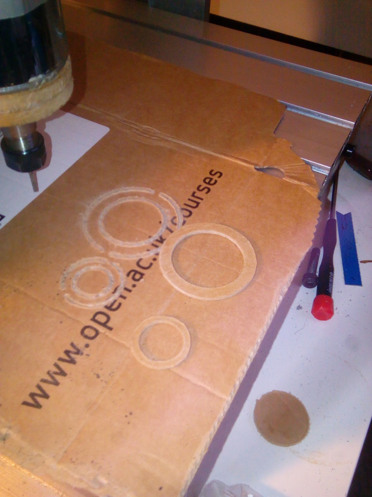 Concretedog: Materials play... CNC routing cardboard