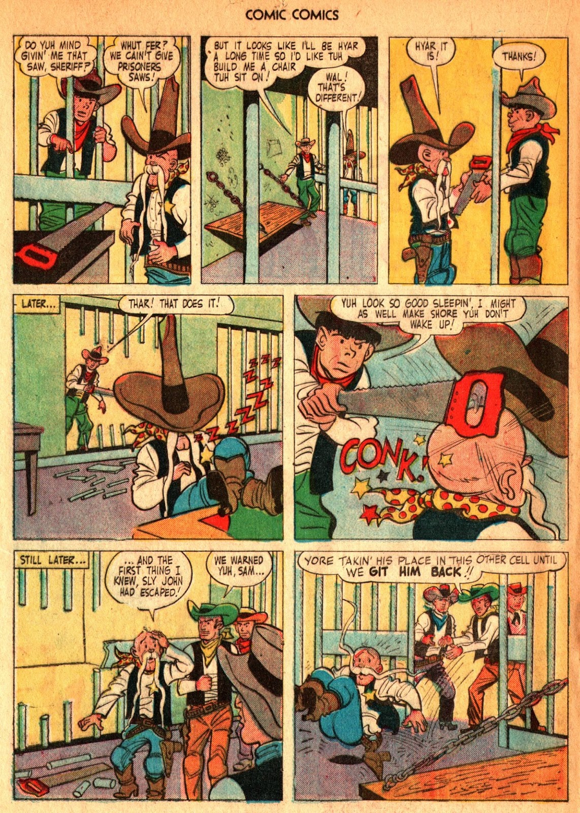 Four-Color Shadows: Sam the Sheriff-Comic Comics-1946