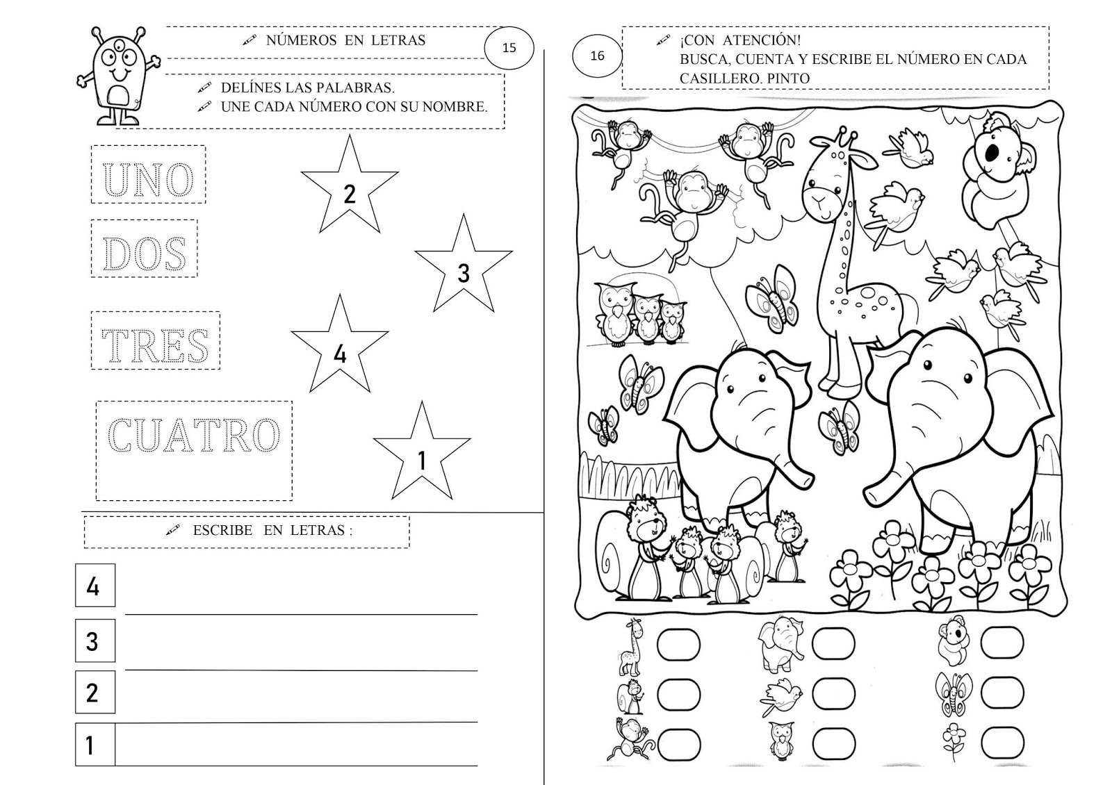 Actividades 1º grado
