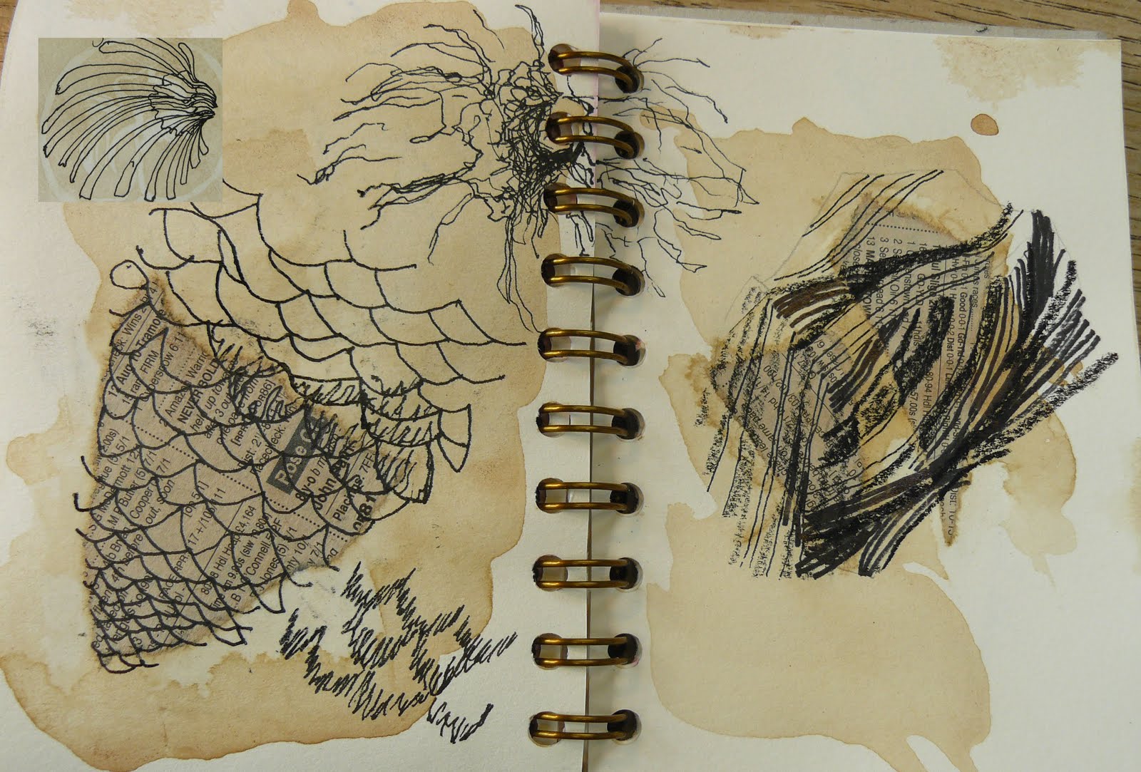 Stitch Loop: Sketchbook Day 8 - 'drawing between the lines' Tracey Emin