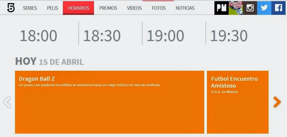 Programacion Canal 5