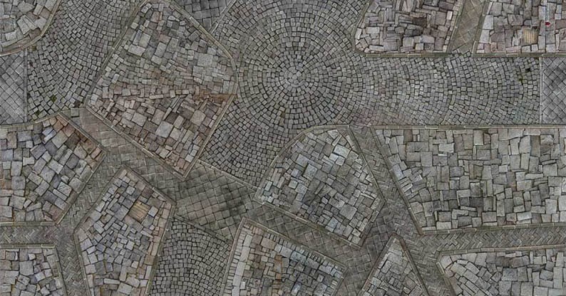 cianty's Tabletop Wargames Blog: Cobblestone Gaming Mat from UrbanMatZ