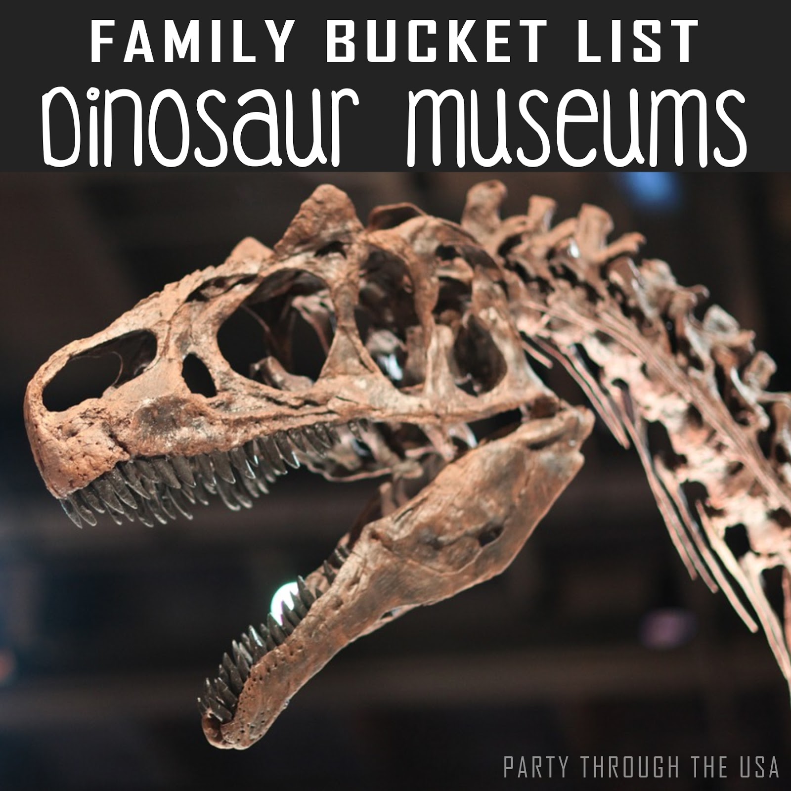 Family Bucket List- Dinosaur Museums