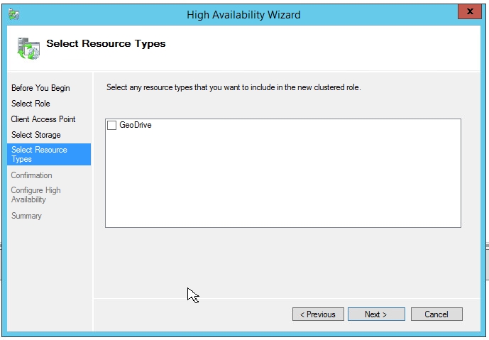 ECS GeoDrive with Windows Cluster