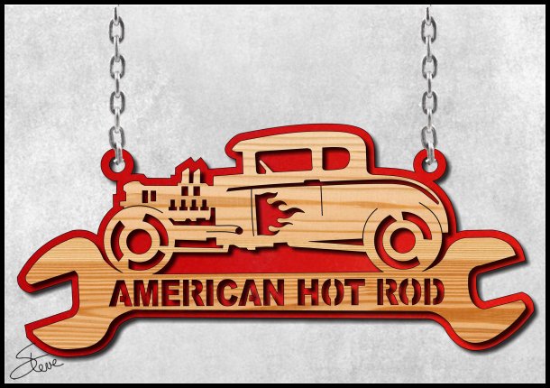 Scrollsaw Workshop: Hot Rod Scroll Saw Pattern.